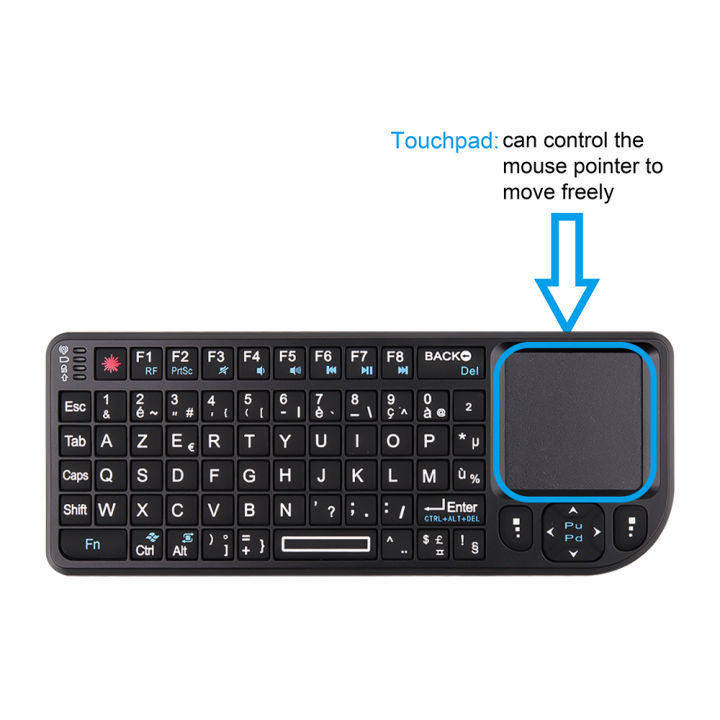 2.4G RF Wireless Keyboard Air Mouse Handheld Touchpad For Gaming Phone ...