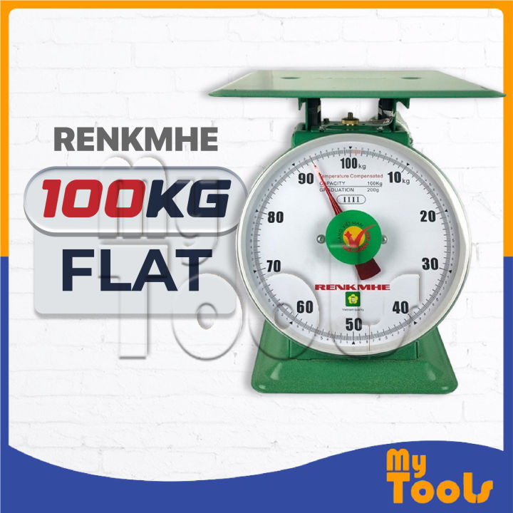 RENKMHE 100KG Commercial Mechanical Weighing Scale Dial Spring Flat Top ... RENKMHE 100KG Commercial Mechanical Weighing Scale Dial Spring Flat Top ...