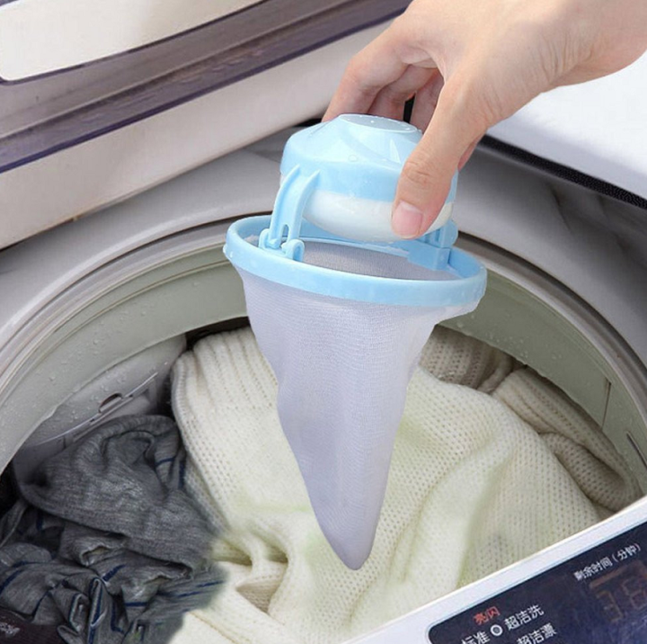SYB Home Floating Lint Hair Catcher Mesh Pouch Washing Machine Laundry ...