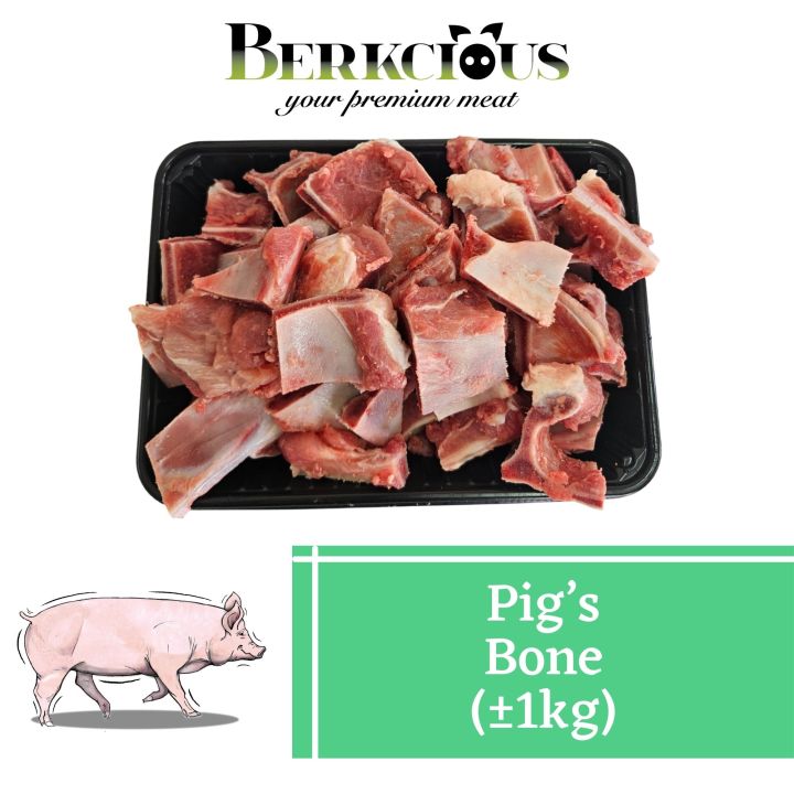 Berkcious Healthy White Pork - Pig's Bone (±1kg) | Lazada