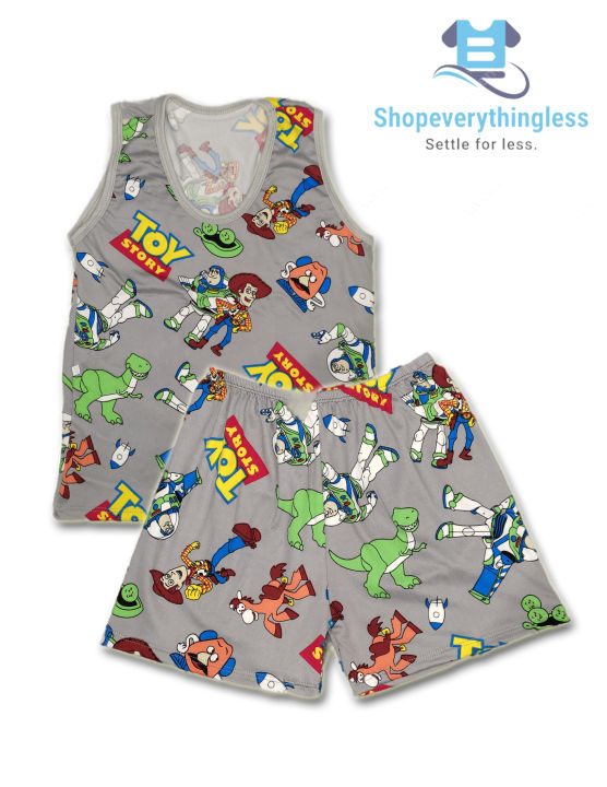 Terno Sando-Short for Boys 1-10 years old (RANDOM COLOR & DESIGN ...