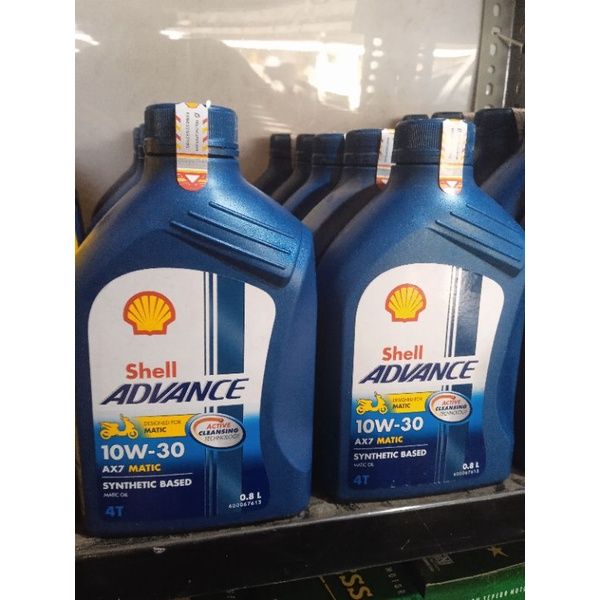 Oli Shell Advance AX7 Matic 10W-30 0,8 Liter | Lazada Indonesia
