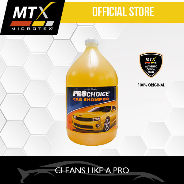 Microtex Prochoice Shampoo 1Gal (pH Neutral 4 Liters, MTX Car Care ...