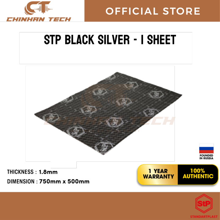 STP Black Silver - 1 Sheet Heat and Sound insulating layer Car ...