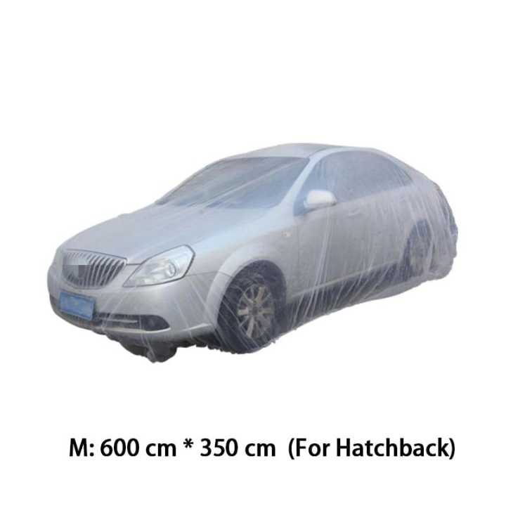 All Size Transparent Car Cover 100% Waterproof PE Plastic Disposable ...