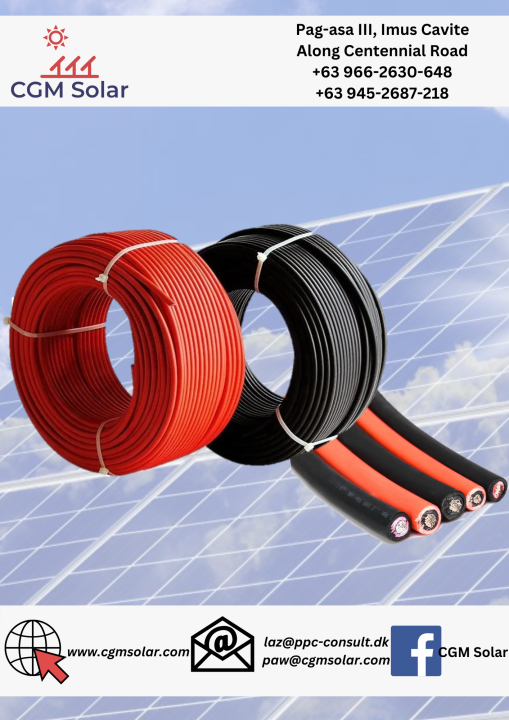 Solar cable TUV UL Approval 4mm2 Red and Black flexible tinned copper ...