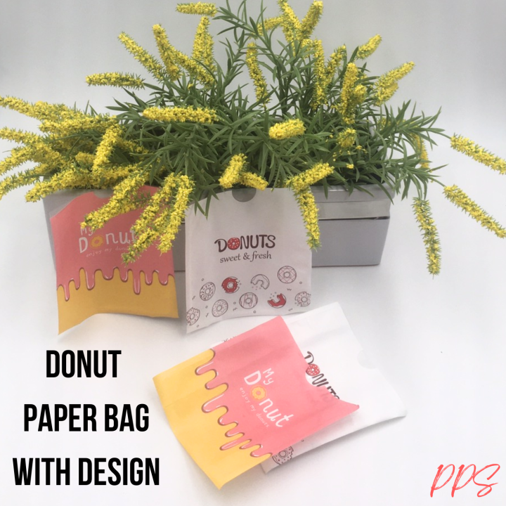 Donut Paper Bag Holder with Design-50pcs | Lazada PH