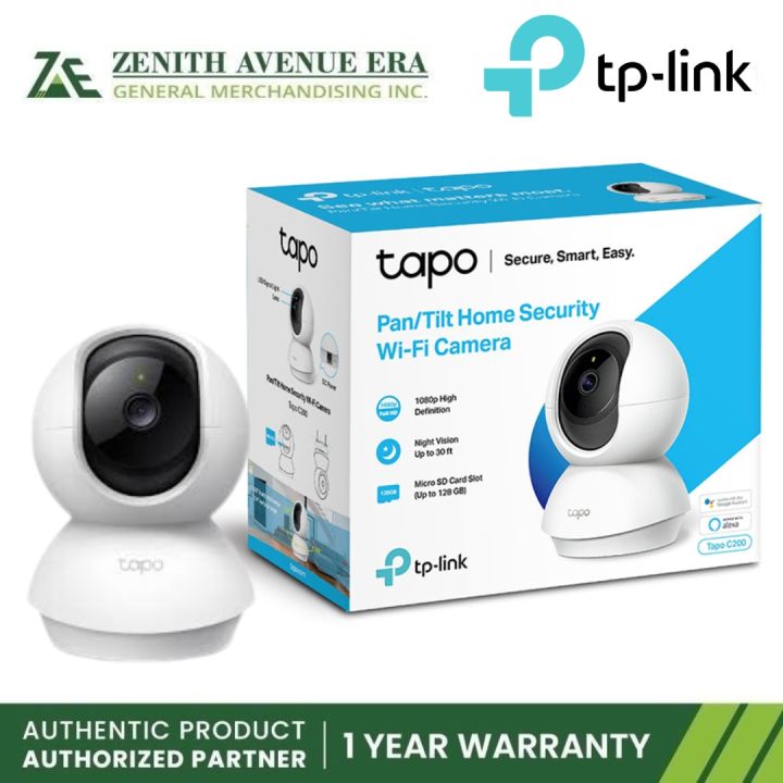 TP-Link Tapo C200 Pan/Tilt Home Security Wifi Camera| CCTV | | Lazada PH