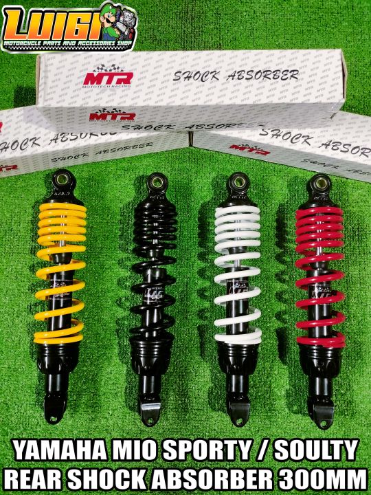 MTR YAMAHA MIO SPORTY / SOULTY / SOUL 115 / FINO REAR SHOCK ABSORBER BLACK SERIES 300MM | Lazada PH
