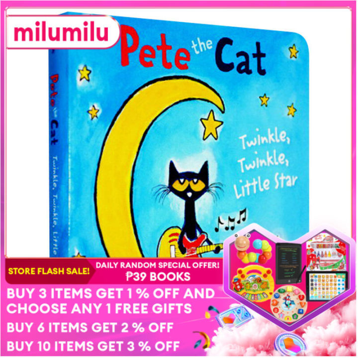 Milumilu Pete The Cat Twinkle Twinkle Little Star Original English ...