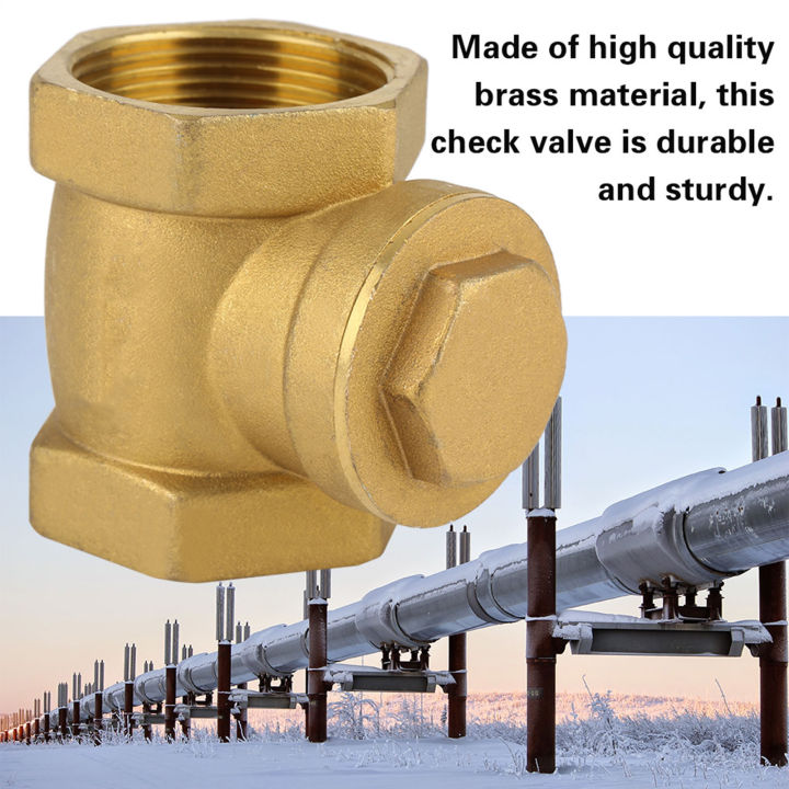 Check Valve Compressor Female Thread Brass Non-return Swing Valve ...