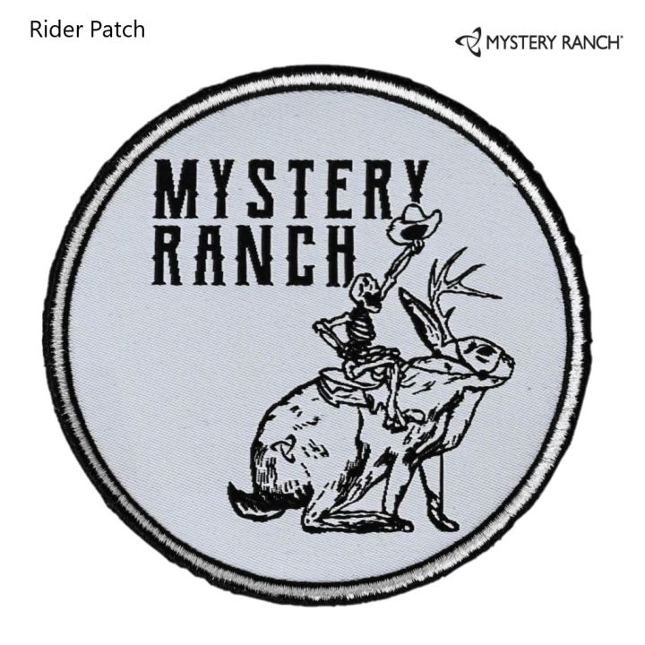 Mystery Ranch Rider Patch แถบเครื่องหมาย ด้านหลังเป็นเวลโครใช้ติดเป้ ...