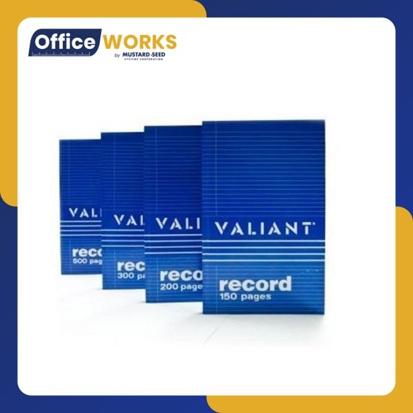 Valiant Record Book 200pp / 300pp/ 500pp / Value Plus 300pp / 500pp ...