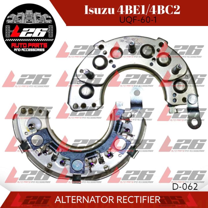 AUTOLEADER Isuzu 4BE1 4BC2 ALTERNATOR RECTIFIER D-062 UQF-60-1 | Lazada PH