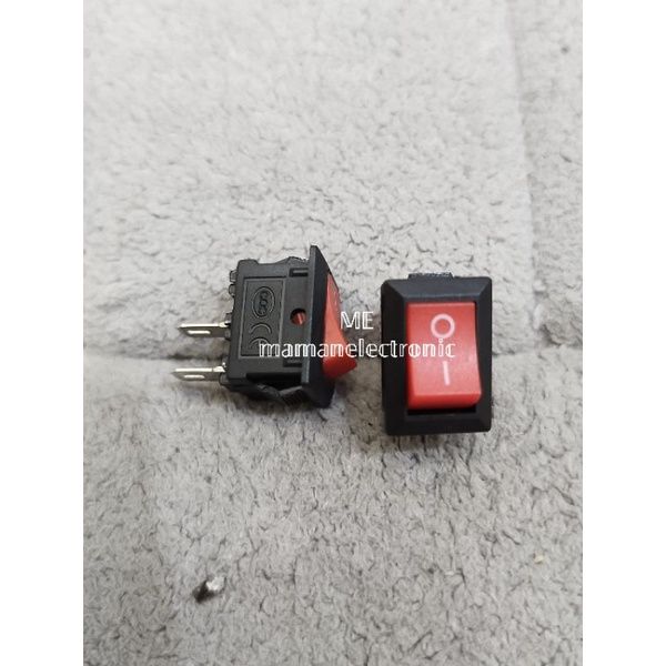 Saklar Rocker Switch Mini ON - OFF 2 Pin / Switch Mini 2 Kaki 5PCS ...