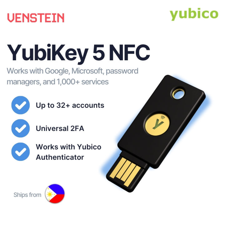 Yubico YubiKey 5 NFC USB-A | FIDO, FIDO2 certified, OTP, YubiKey ...