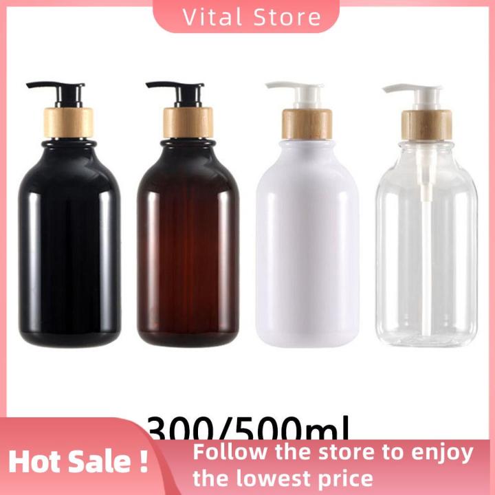 VITAL STORE 300/500ml ฝ้าฝ้ากระ ปั๊มสบู่ ขวดใส่ของเปล่า ตกแต่งด้วยการตกแต่ง เครื่องจ่ายสบู่ ขวด ...