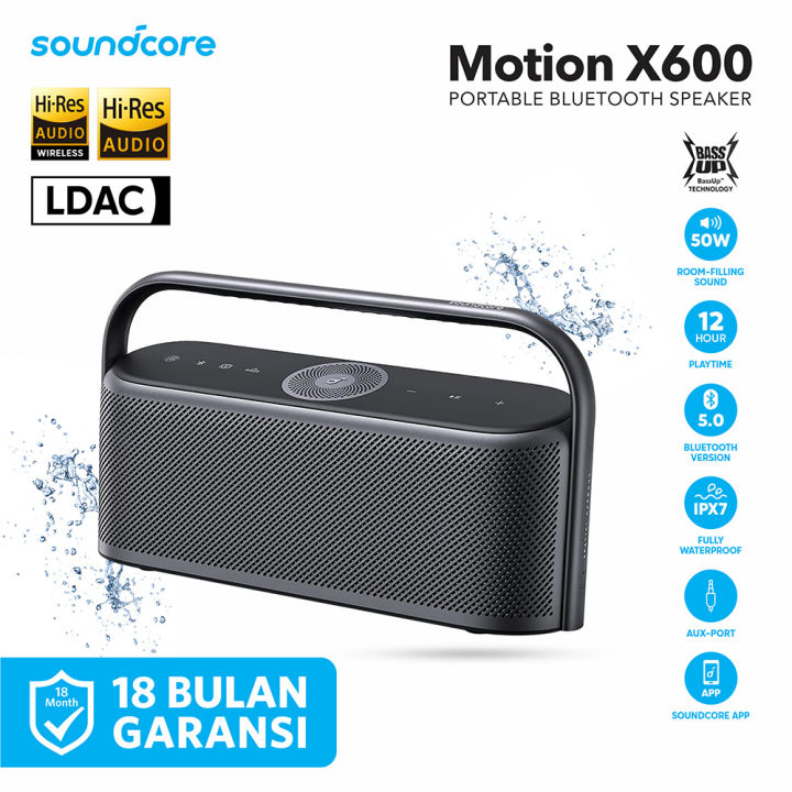 Anker Soundcore Motion X600 Portable Hi-Res Wireless Speaker A3130 ...