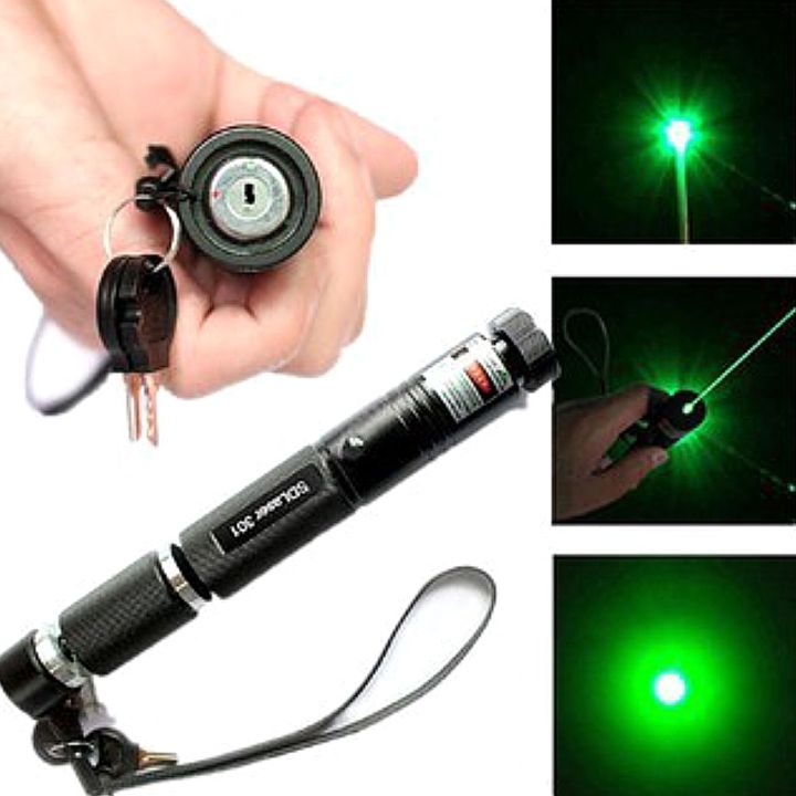 Green Light Star Laser Flashlight Powerful Green Laser Pointer Beam ...
