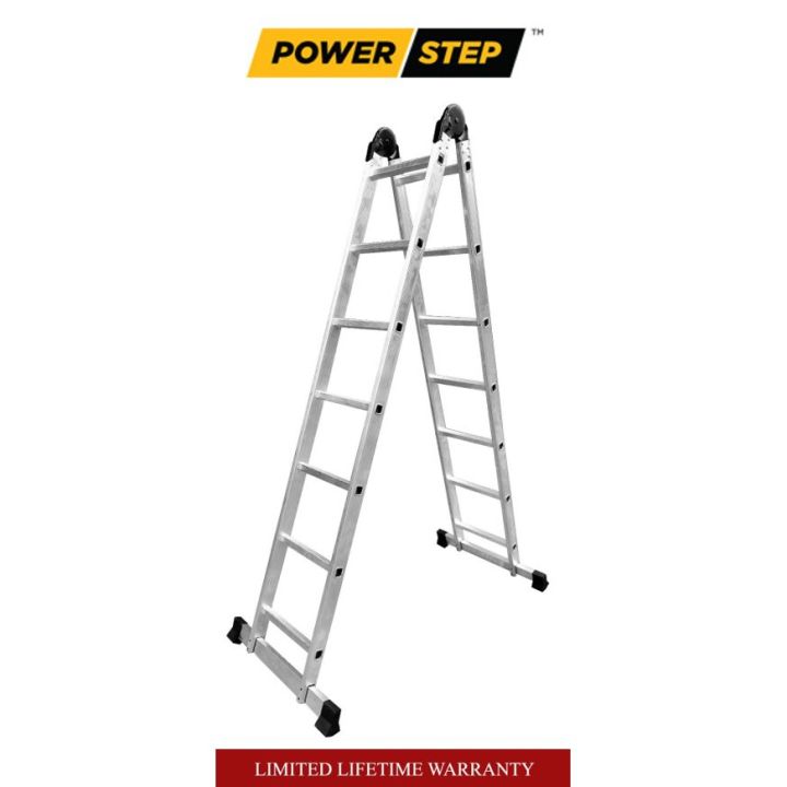 Power Step Aluminum Dual Ladder 7/14ft | Lazada PH