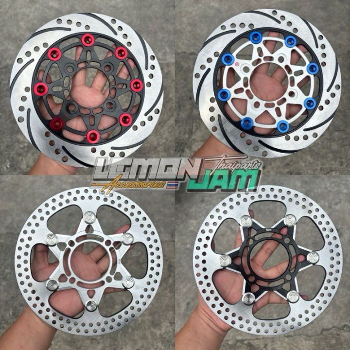 THAILAND FLOATING DISC PLATE 220mm 4holes for CLICK / MIO / M3 / WAVE ...