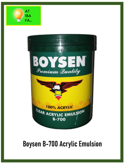 Boysen B-700 Acrylic Emulsion 1L(quart) Clear Coating | Lazada PH