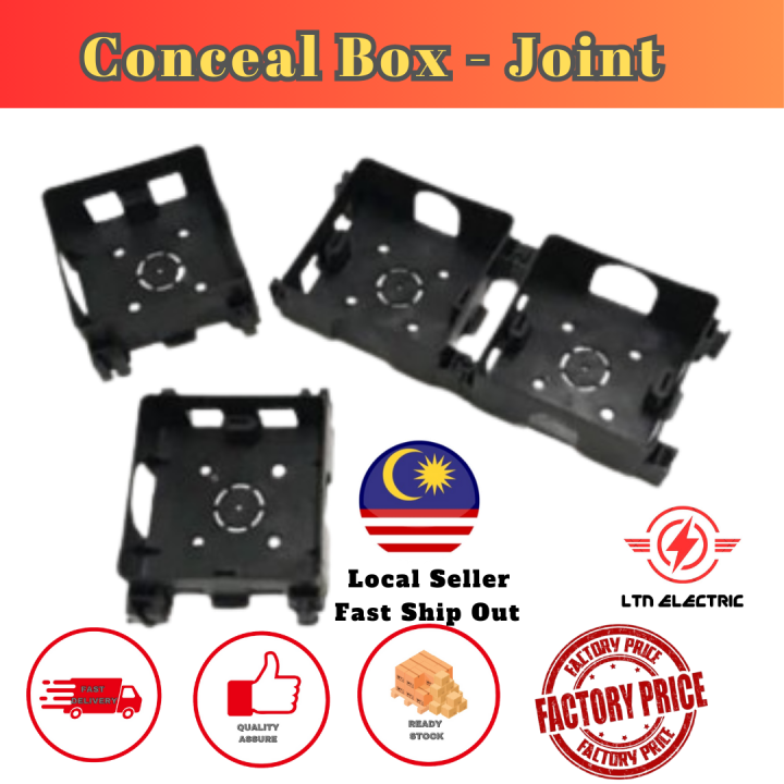 3x3,3x7 Conceal Box-Joint/3x3,3x7 PVC Black Box/Single Conceal Base ...