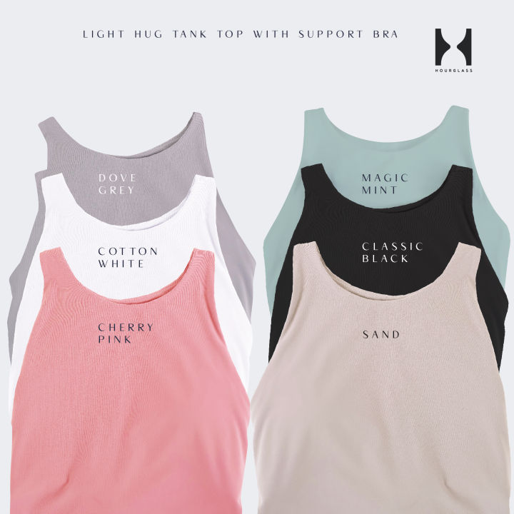 HOURGLASS "LIGHT HUG" TANK TOP WITH SUPPORT BRA เสื้อกล้ามเสริมซัพพอร์ท ...