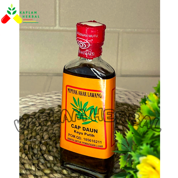 MINYAK GOSOK/URUT AKAR LAWANG CAP DAUN KAYU PUTIH isi 60 ml | Lazada ...