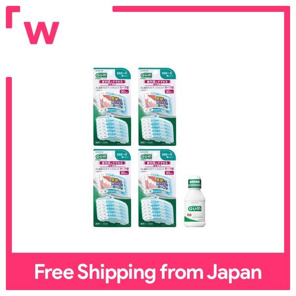 GUM periodontal pro care soft pick curve type 30P interdental brush ...