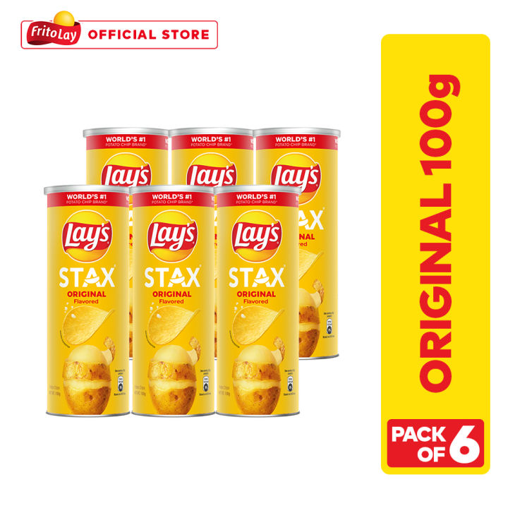 Lay's Stax Original Potato Chips 100g - Pack of 6 | Lazada PH