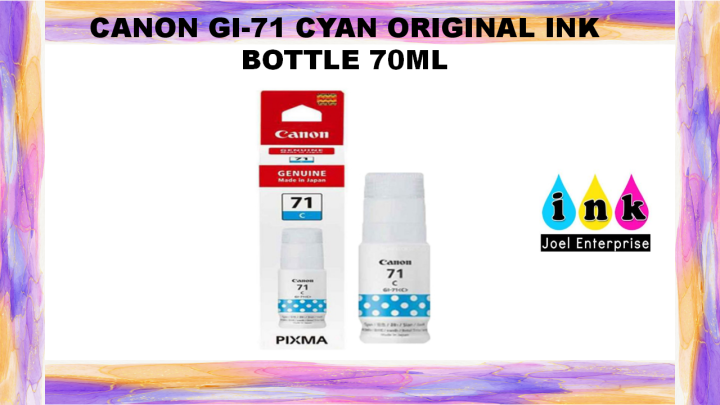 CANON GI-71 CYAN ORIGINAL INK BOTTLE 70ML | Lazada PH