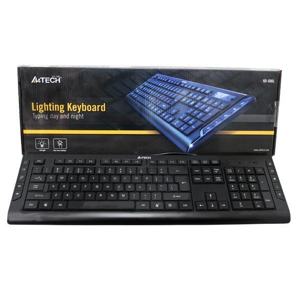 A4Tech KD-600L USB illuminate Keyboard (Black) | Lazada