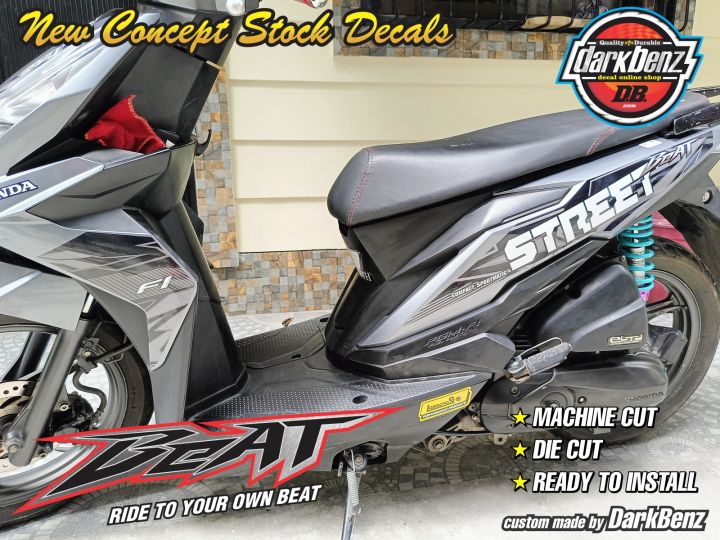 Honda BeAT Fi Version 2 - New Concept Stock Sticker Decal Set | custom ...