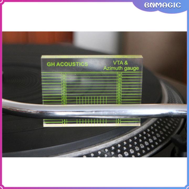 BNMAGIC VTA Azimuth Ruler Acrylic Clear LP Vinyl Record Player Tonearm ...