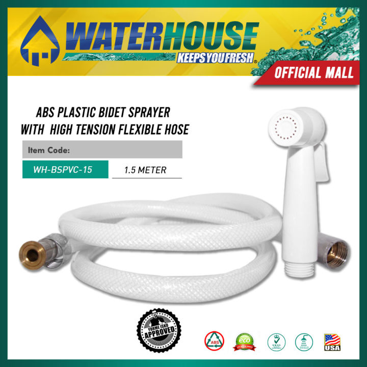 Waterhouse ABS Plastic Bidet Sprayer with High Tension Flexible Hose 1 ...
