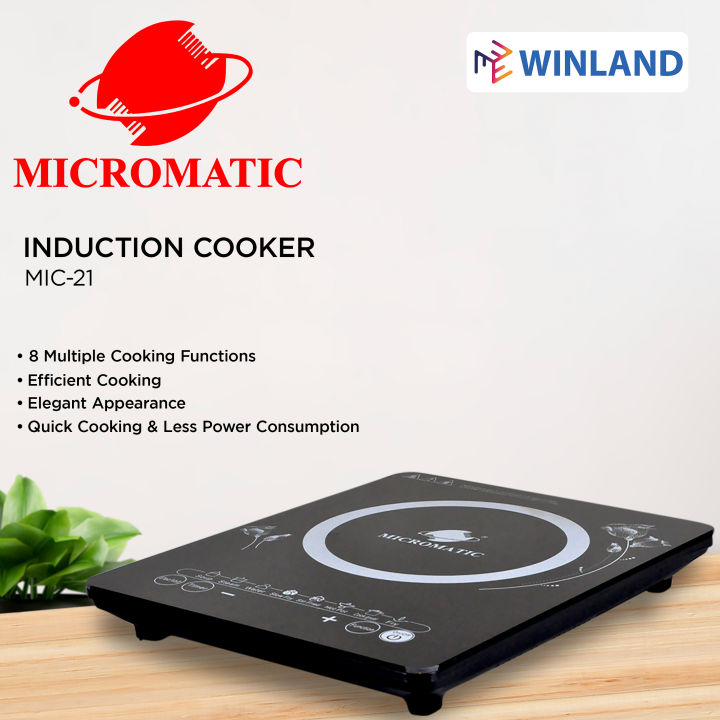 MICROMATIC Original Induction Cooker with 8 Multiple Cooking Functions MIC-21 *OSOS* | Lazada PH