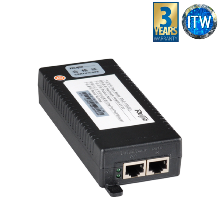 Ruijie Reyee RG-E-130(GE) Power Injector 1-port Gigabit PoE Adaptor ...