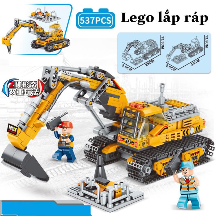 Lego lắp ráp Mô hình xe cần cẩu chất lượng cao, đồ chơi lắp ghép lego ...