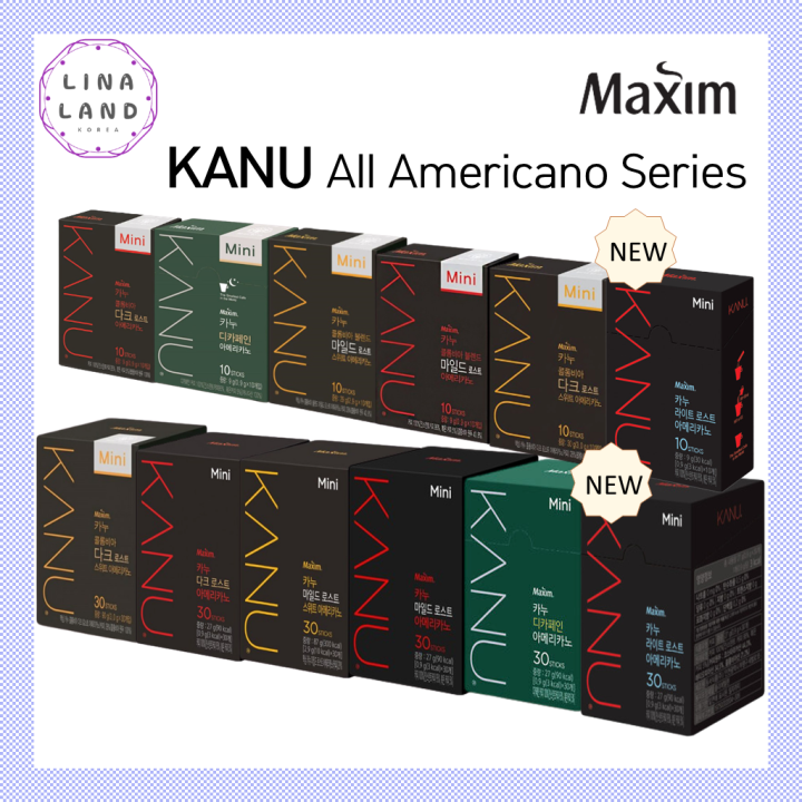 KOREA KANU Roast Americano Mini Lite/Mild/Dark/Decaf 10T, 30T / Instant ...