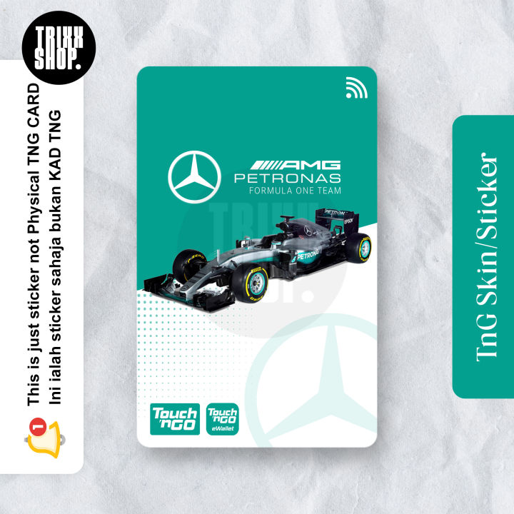 Petronas AMG TnG NFC Card Sticker/Skin - Version 1 *STICKER ONLY* | Lazada