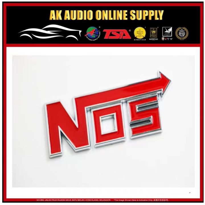 Generic Red NOS Front Grille Emblem Badge Logo Decal - A12752 | Lazada