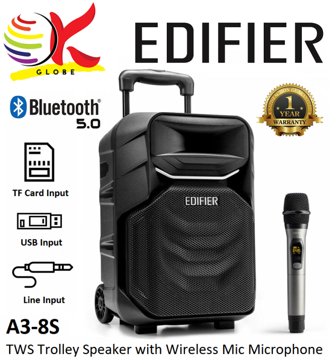 EDIFIER A3-8S TWS MULTIMEDIA TROLLEY SPEAKER WITH U-SEGMENT WIRELESS ...