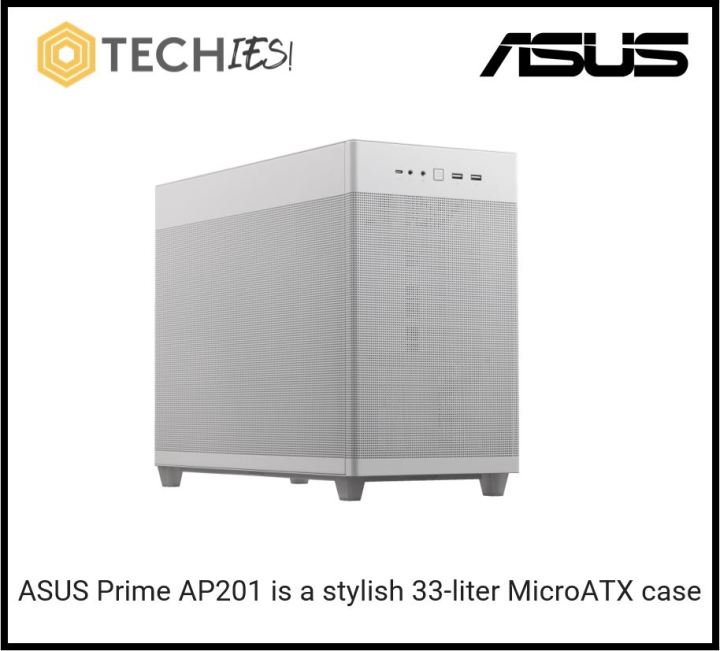 Asus Prime AP201 is a stylish 33-liter MicroATX case with tool-free ...