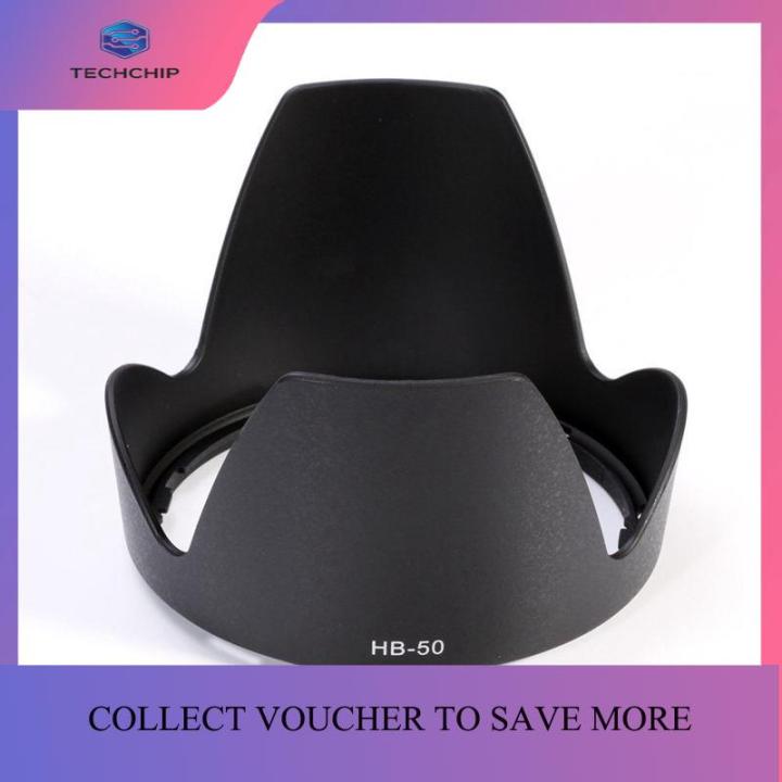 TECHCHIP-Hb50 Bayonet Lens Hood for Af-s Nikkor 28-300mm F/3.5-5.6g Ed Vr (Replace Hb-50 ...