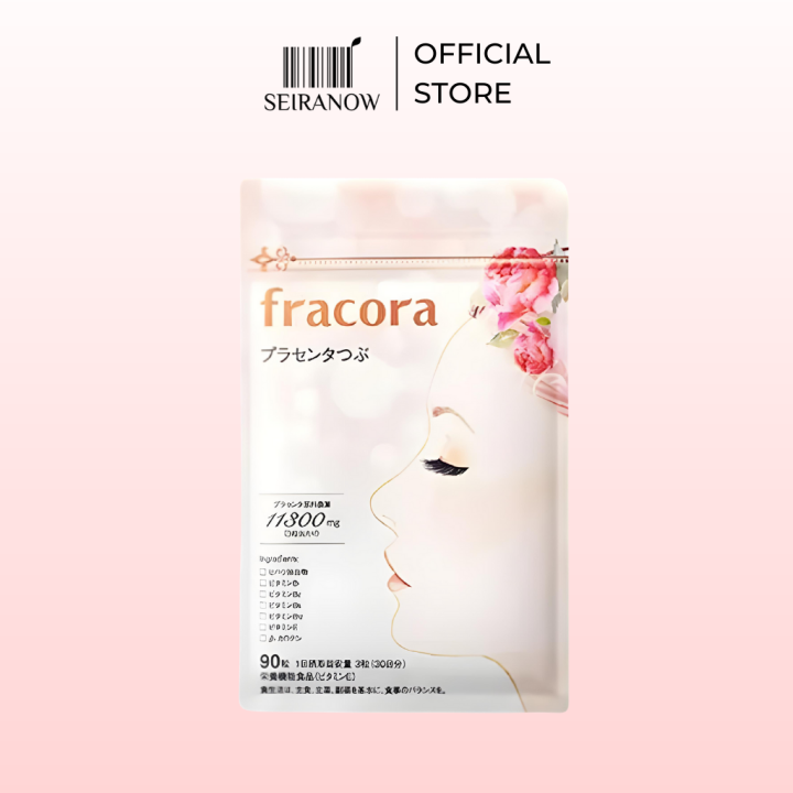 Fracora WHITE'st Placenta (11,300mg) Supplement 90 Tablets-from Japan ...