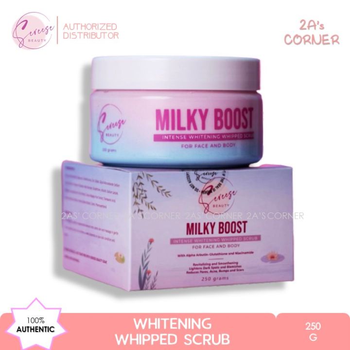 Milky Boost Scrub Sereese Beauty | Intense Whitening Whipped Scrub 250g ...
