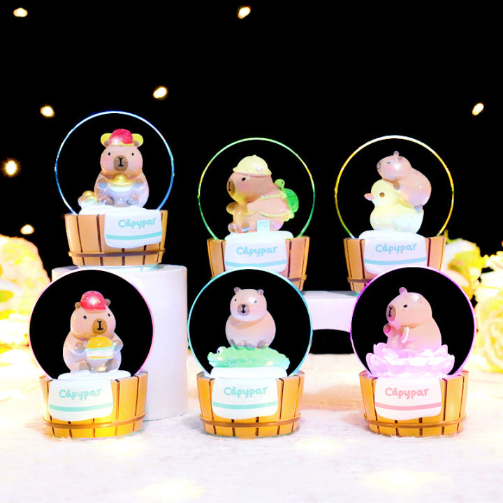 Capybara Crystal Ball Blind box Toys Figure - Mainan kotak Bola Kristal ...