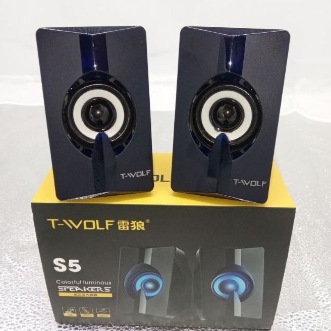 Computer Speaker T-WOLF S5 Usb 2.0 Desktop Speaker Dual speaker USB ...