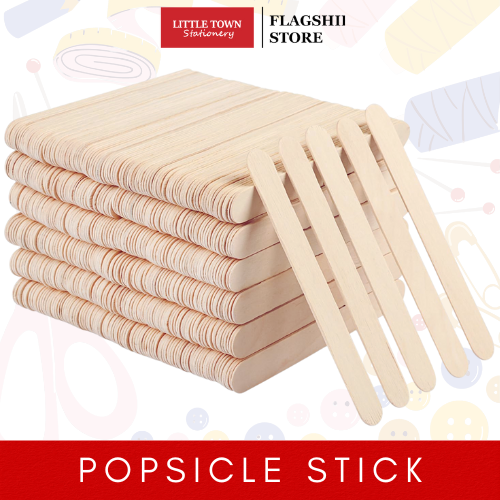 Wooden Popsicle Sticks for Crafts, Bulk Small Wood Sticks for DIY Art ...